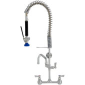 Fisher 74791, 8" Center Wall Mount Pre-Rinse Faucet w/ 12" Add-On Faucet