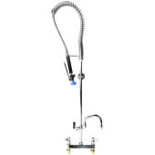 Fisher 68225, 8" Center Deck Mount Pre-Rinse Faucet w/ 6" Add-On Faucet