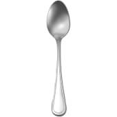Oneida T163SDEF, 7-3/8" Pearl Stainless Steel Dessert / Soup Spoon (12/pk)