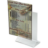 Winco ATCH-46, 4" x 6" Double Sided Acrylic Card / Menu Holder