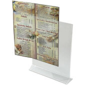 Winco ATCH-811, 8" x 11" Double Sided Acrylic Card / Menu Holder