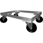 MFG Tray 870995, 26" x 18" Aluminum Pizza Dough Box Dolly, Gray