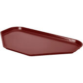 MFG Tray 349001 1247, 18" x 14" Fiberglass Cafeteria Tray, Burgundy