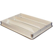 MFG Tray 176413 1537, 24-5/16" x 16-1/4" x 3" Fiberglass 3-Compartment ...