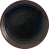 Thunder Group 1712TM, 11-3/4" Tenmoku Melamine Plate, Black w/ Brown ...