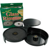 Spill-Stop 442-00, 2-Tier Glass Rimmer, Black