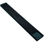 Spill-Stop 160-02, 24" x 3-1/4" Rubber Bar Rail Mat, Black
