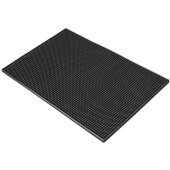 Spill-Stop 161-02, 18" x 12" Flexible Rubber Bar Service Mat, Black