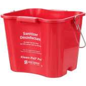 San Jamar KPP256RD, 8 Quart Kleen-Pail® Pro™ Sanitizer / Disinfectant ...
