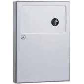 Bobrick B-254, Wall Mount Stainless Steel Napkin Receptacle