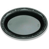 D&W Fine Pack CF8DPL-07, 10-1/4" x 7-3/4" Plastic Platter, Black (500/case)