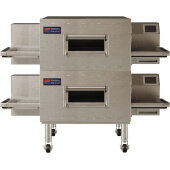 Middleby Marshall PS640G-2, 76-1/2" Gas Double Deck Conveyer Oven, 33-1 ...