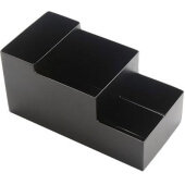 American Metalcraft BARB5, 4-Compartment Stainless Steel Bar Caddy, Black