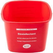 TableCraft 12542, 8 Quart Clean Pail™ Detergent Bucket, Red
