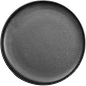 Vertex China OR-22, 8-1/2" Orbit Porcelain Plate, Matte Black (12/pk)