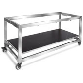Eastern Tabletop H900S, 66" x 30-3/4" Hub Mobile Buffet Table, Brushed ...