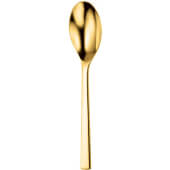Oneida B408SDEF, 7" Chef's Table Stainless Steel Dessert Spoon w/ Gold ...