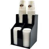 Winco CLO-2D, Cup & Lid Organizer, 4 Section, ABS Plastic