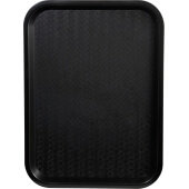 Winco FFT-1014K, 14" x 10" Polypropylene Fast Food Tray, Black
