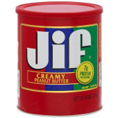Jif 5150024331, 4 Lb Creamy Peanut Butter (6/case)