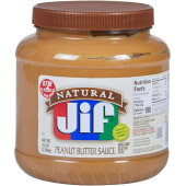 Jif 5150028493, 4.5 Lb Natural Creamy Peanut Butter Sauce (2/case)