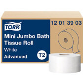 Tork 12013903, 1,200 ft Mini Jumbo Toilet Paper Roll (12/case)