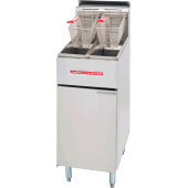 American Range AF-25/25, 50 Lb Gas Freestanding Split Pot Fryer ...