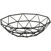 TableCraft 10463, 8" Delta Collection Wire Food Serving Basket, Black