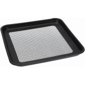 Merrychef 32Z4166, 11" x 11" x 1/2" PTFE (Teflon)Black Flat Mesh Oven Trays