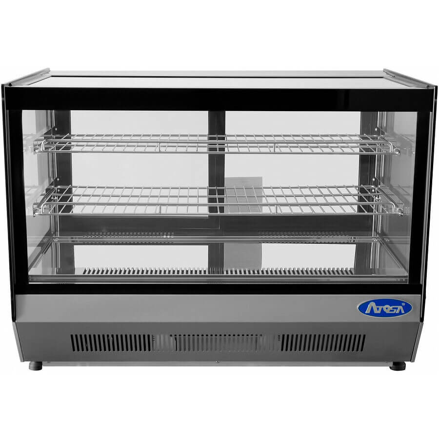 Commercial Display Atosa Curved Glass Deli Case | 4.6 Cu Ft ...