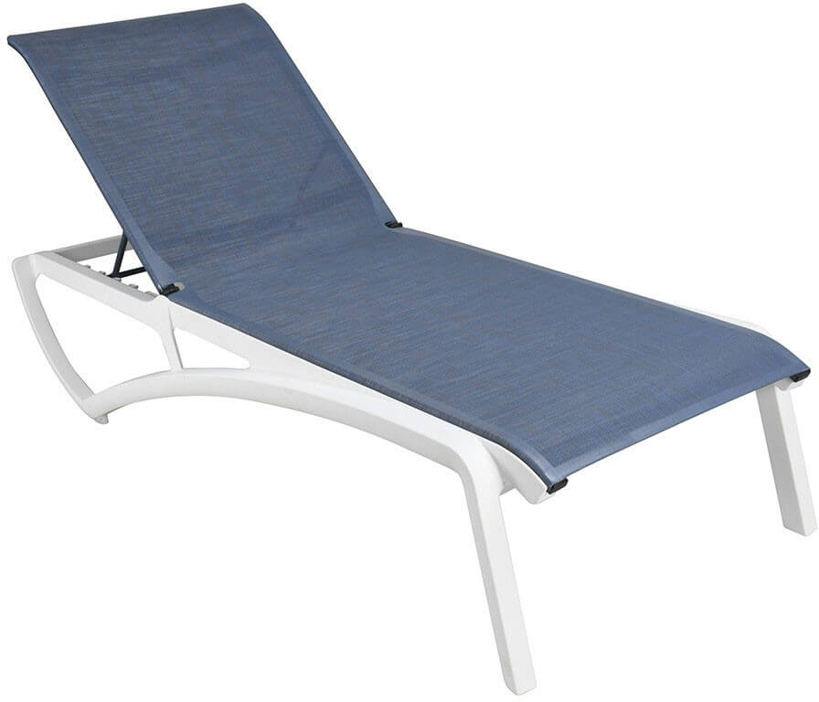 Grosfillex UT741096 Sunset Chaise Lounge Stackable Without