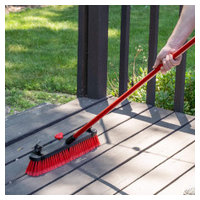 Libman Commercial 804, 18" Multi-Surface Push Broom, Red