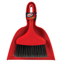 Libman Commercial 906, 7" Whisk Broom w/ Dustpan, Red