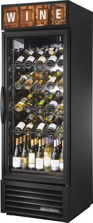 True GDM-23W-HC~TSL01 Glass Door Wine Refrigerator