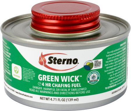 Sterno Products 10120, 4 Hour Green Wick™ Chafing Fuel w/ Twist Off Cap ...