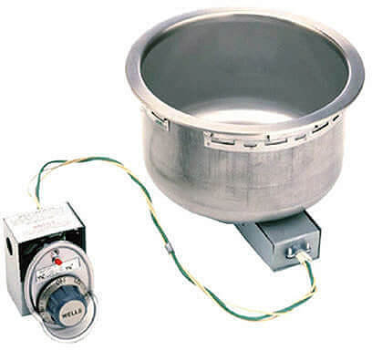 Wells Mfg SS-10T, 11 Quart Electric Drop-In Soup Well, 120-240v