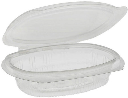 Pactiv Evergreen 0CA910080000, 8 oz Recycled Plastic Hinged Take-Out ...