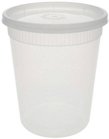 Pactiv Evergreen YSD2532, 32 oz Plastic DELItainer® Microwavable Deli ...