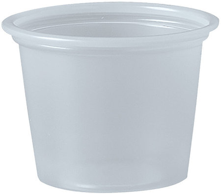 Solo P100N, 1 oz Disposable Plastic Portion Cup, Translucent (2,500/case)
