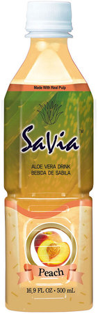 Savia 2090 16.9 fl oz Peach Aloe Vera Drink