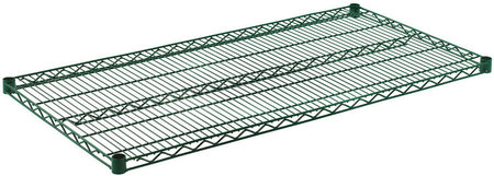 Olympic J2448K 48" x 24" Green Epoxy Wire Shelf