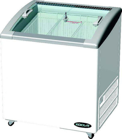 Kool-It KCF-7C Curved Glass Top Display Freezer
