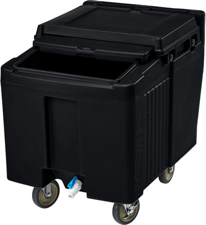 Cambro ICS125L110 125 Lb Sliding Lid Mobile Ice Bin